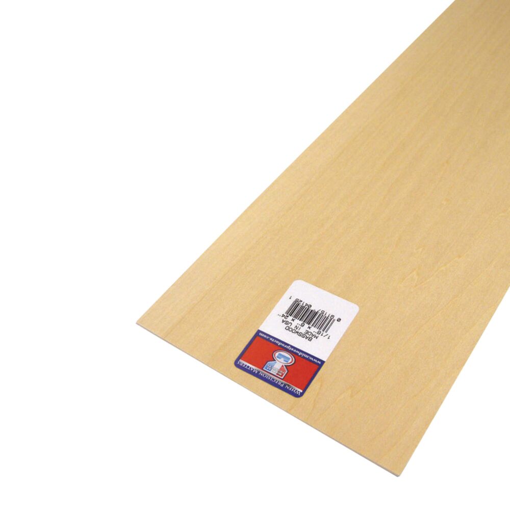 1 16 X 6 X 24 Basswood Sheets Saunders Midwest LLC 1 16 X 6 X 24 Basswood Sheets Saunders Midwest LLC