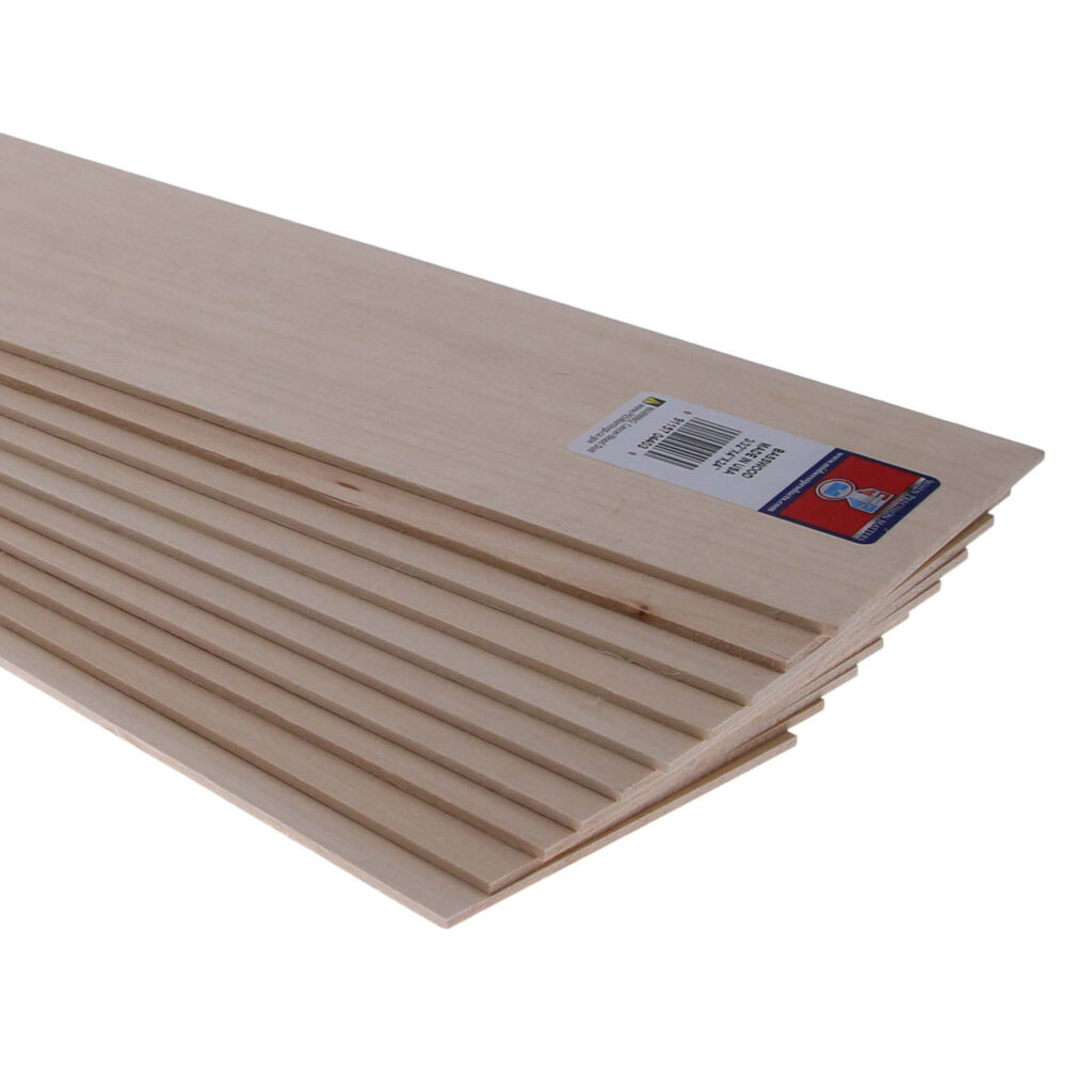 3/32″ X 4″ X 24″ Basswood Sheets – Saunders Midwest, LLC