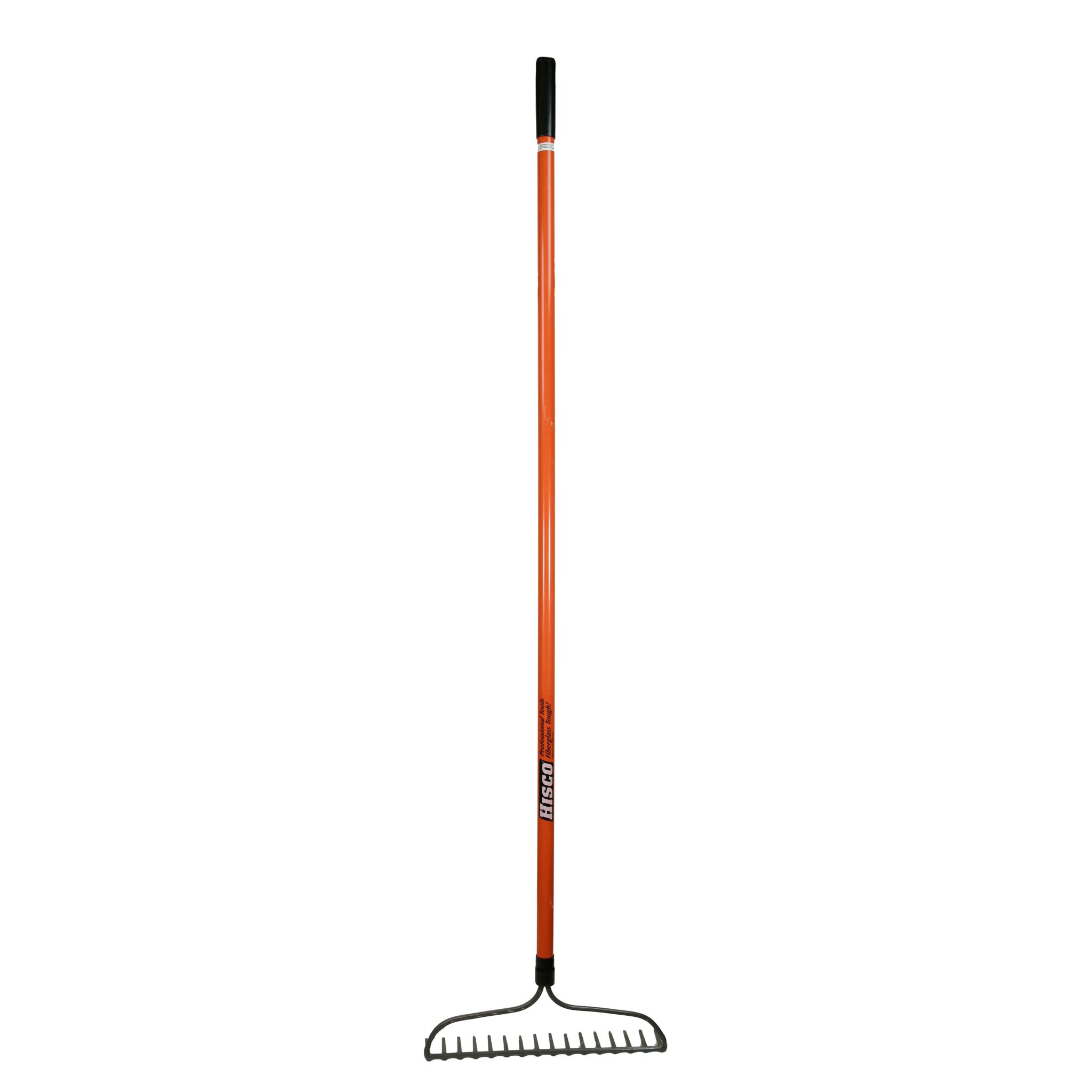16 Tine Bow Rake with 60 in. Fiberglass Handle, 3 in. Curved Steel ...