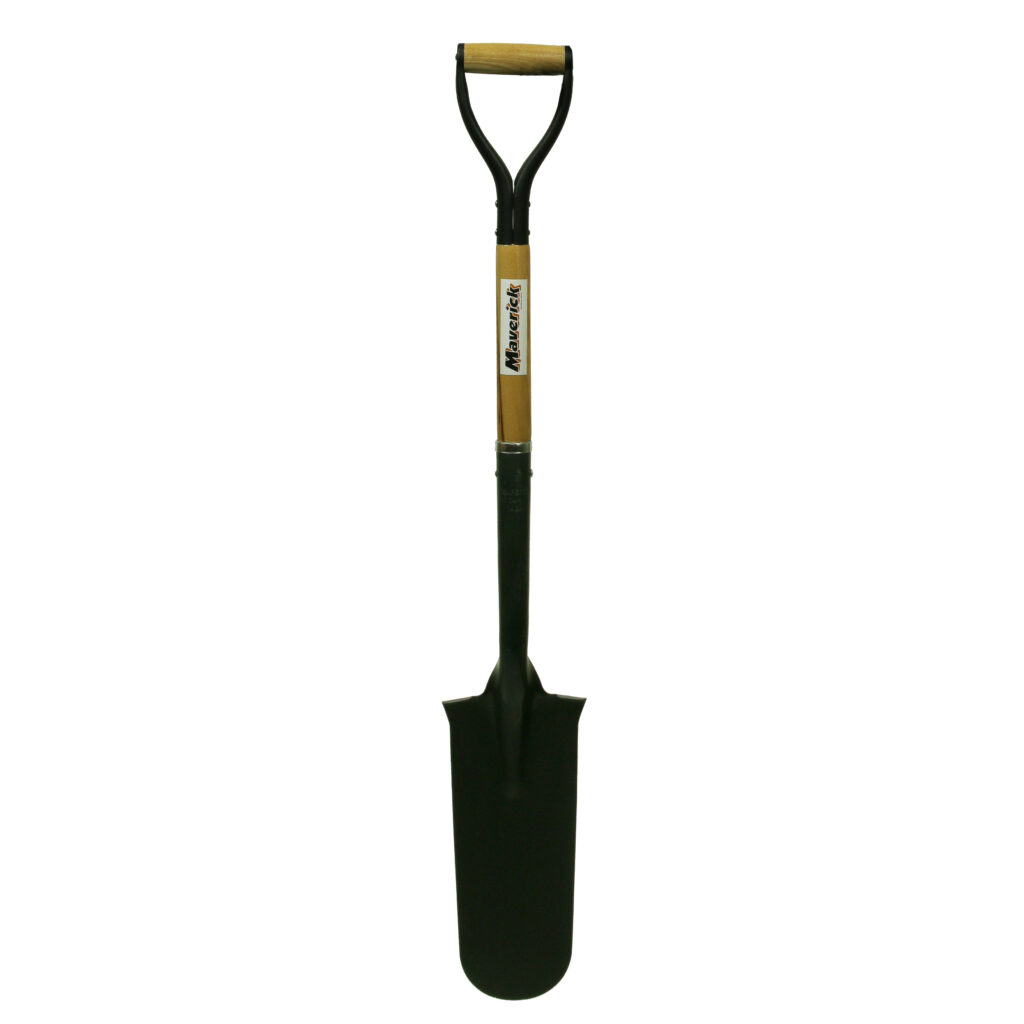 Drain Spade Sharp Shooter with 30 in. Wood Handle, 14 in. Blade, and D ...