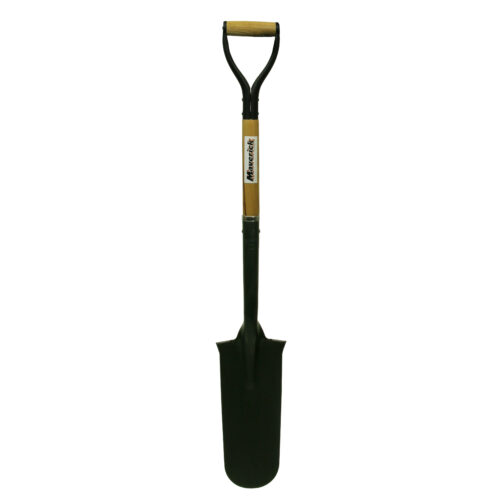 Drain Spade Sharp Shooter with 30 in. Wood Handle, 14 in. Blade, and D ...
